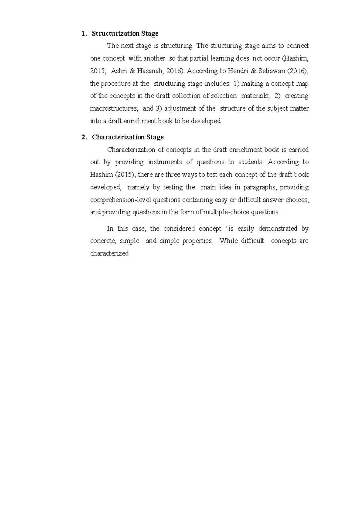 Structurization Stage - Structurization Stage The next stage is ...