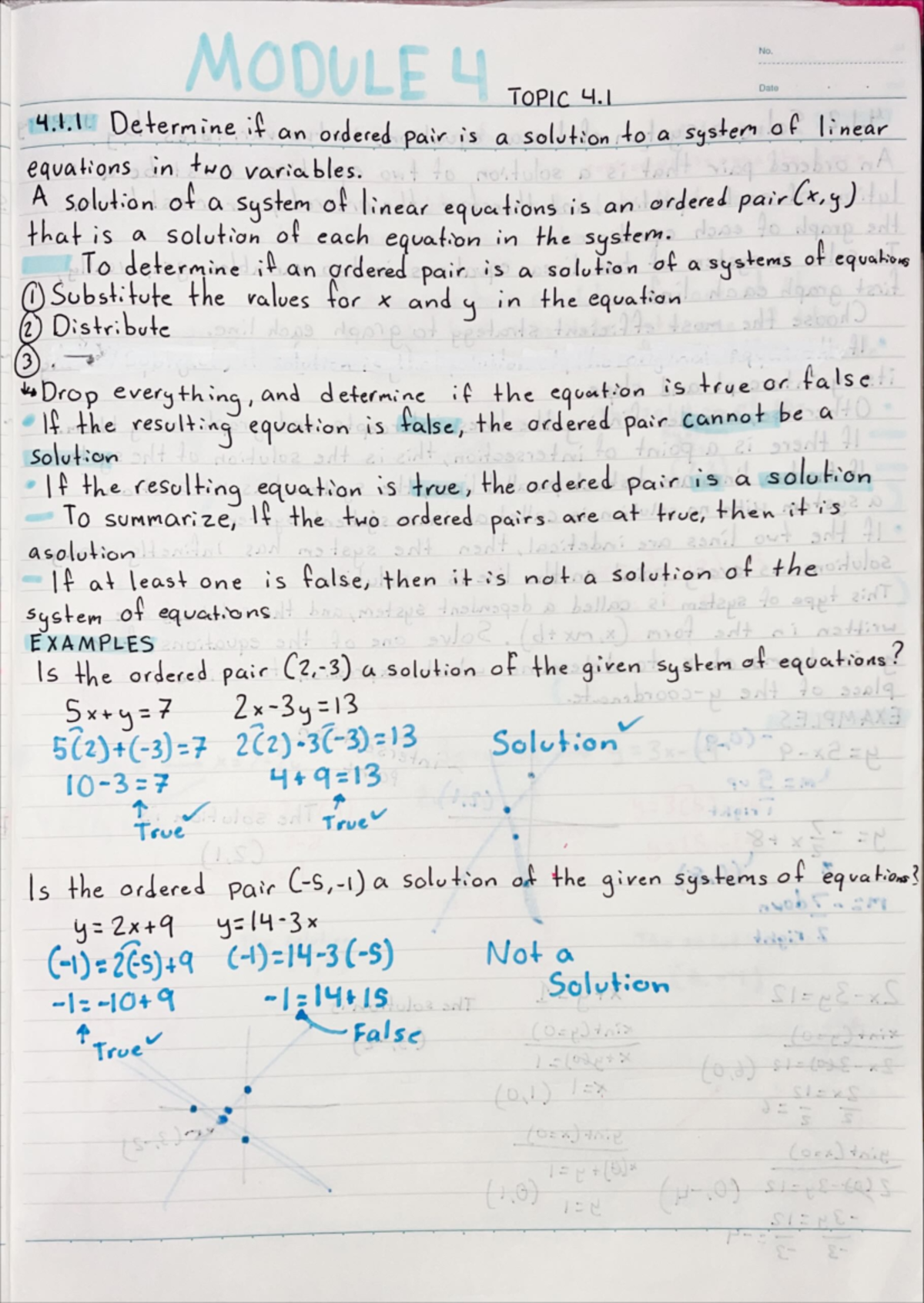 Module 4.1: Systems of Linear Equations in Two variables - MATH 0324 ...