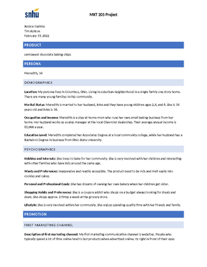 Module Six SWOT Analysis - 1 Jessica Gaskins Timothy Ashton MKT ...
