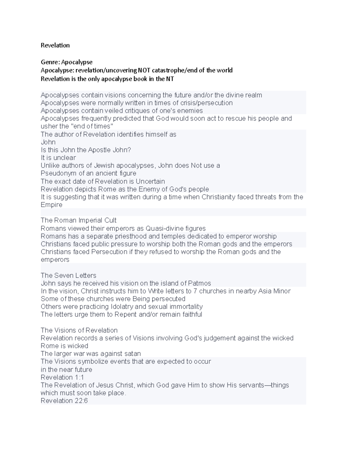 Christian Scriptures Revelation - Revelation Genre: Apocalypse ...
