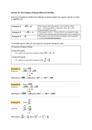 W2.2 Problems involving Sets - Lesson 3 : Problems Involving Sets About ...