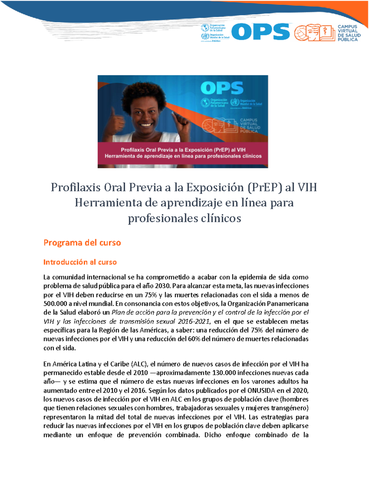 2021 cde programa curso oral prep es - Profilaxis Oral Previa a la ...