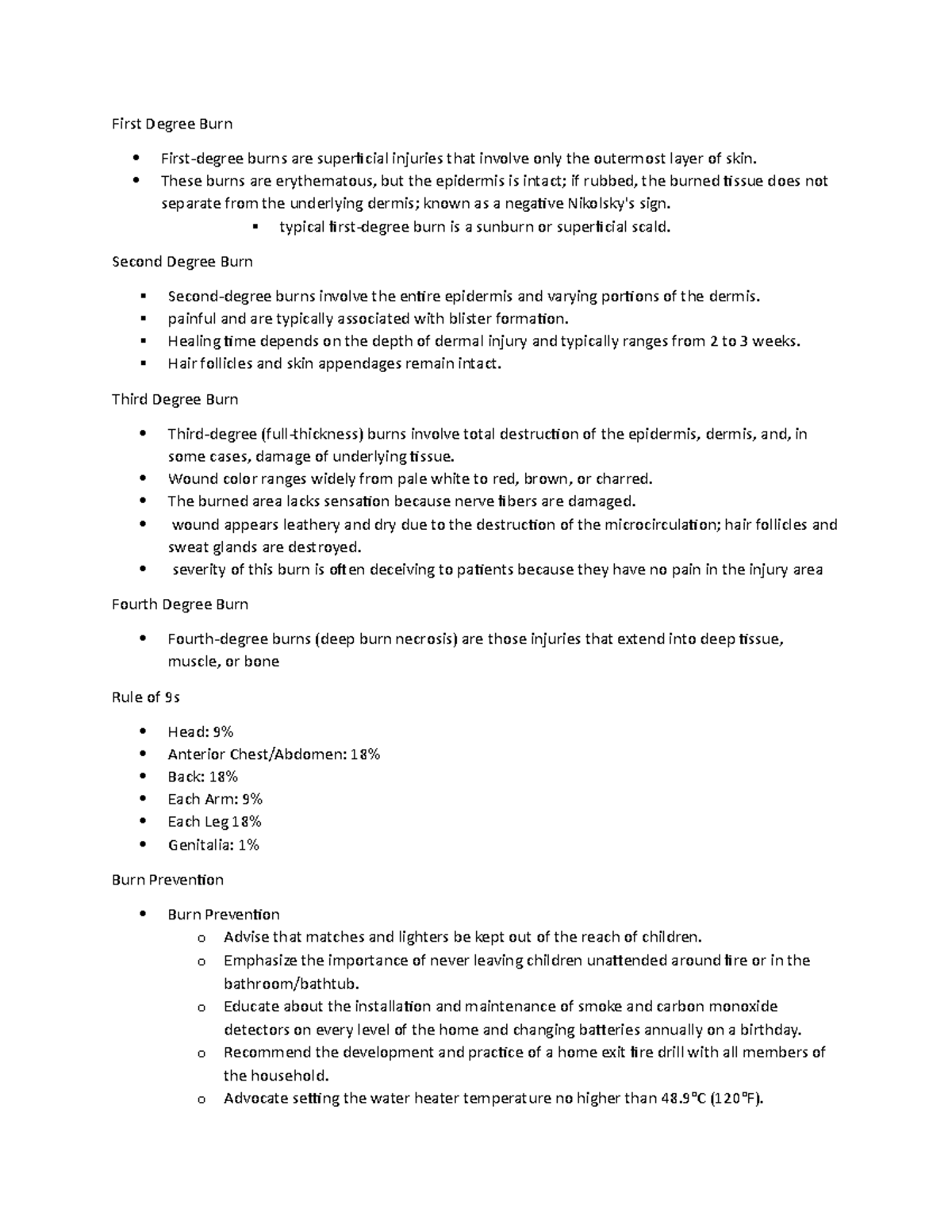 MS3 Exam 4 - This is going to help study for exams. - First Degree Burn ...