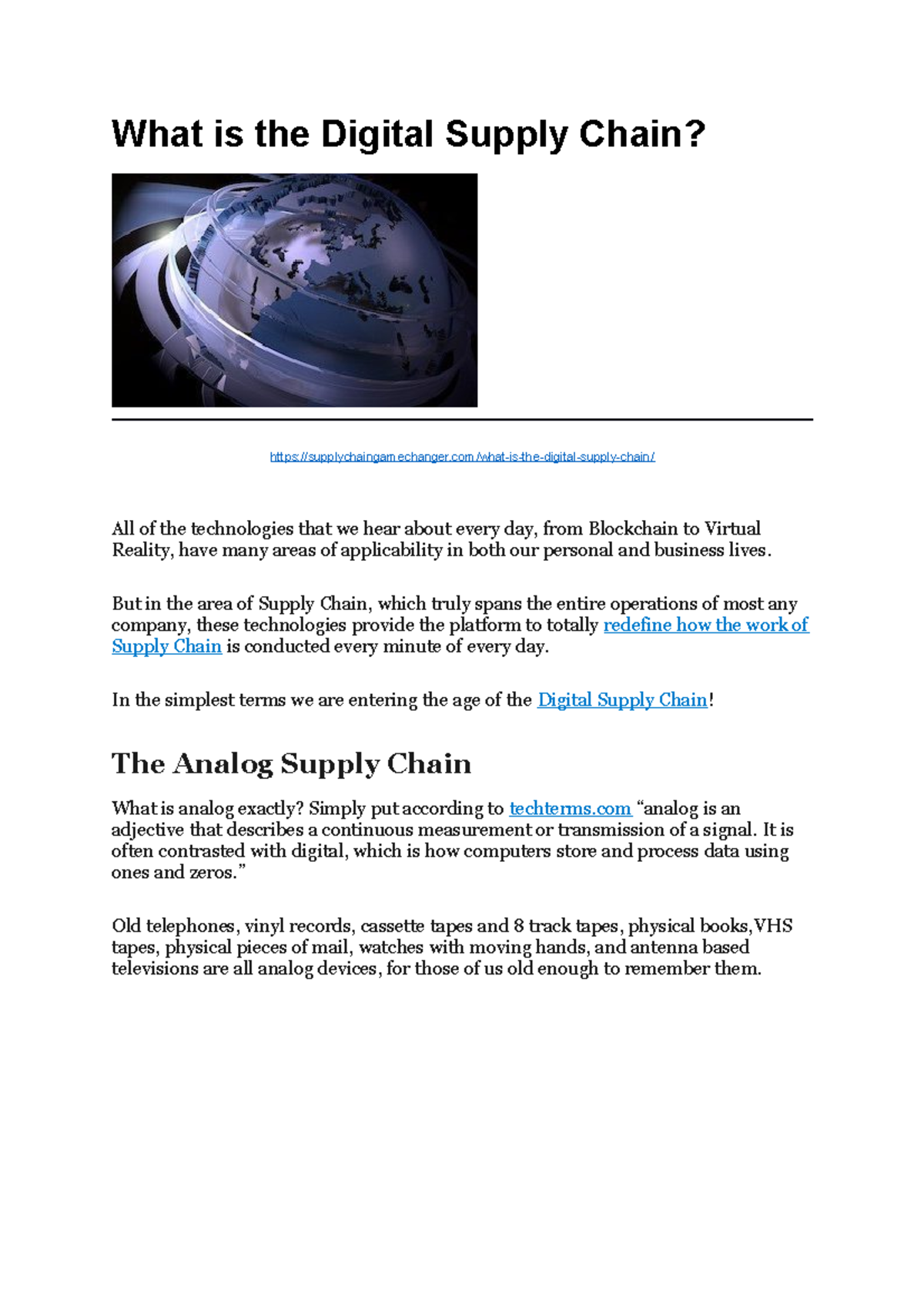 What is the Digital Supply Chain Sep 2020 - What is the Digital Supply ...