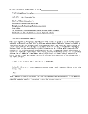 English 101 - Assignment - English 101: A Foundation for Academic ...