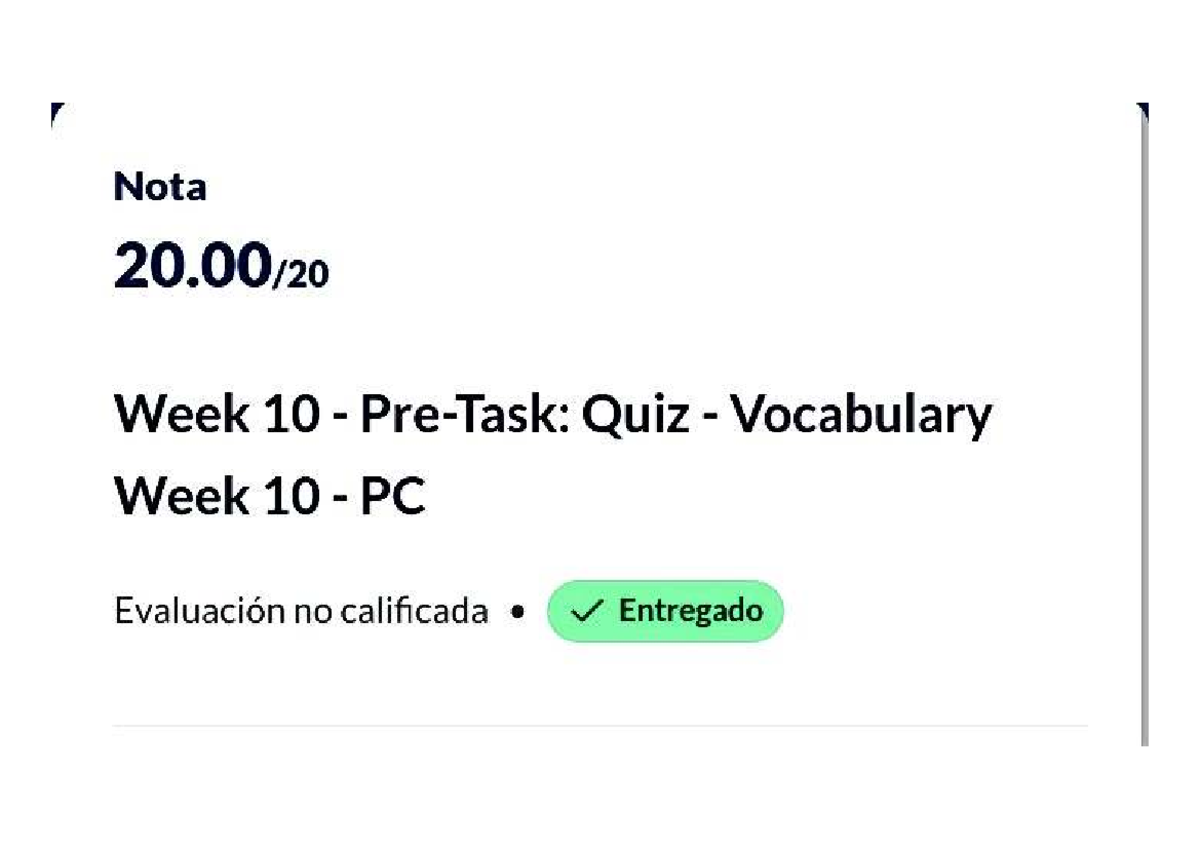 Week 10-Pre-Task Quiz-Vocabulary Week 10-PC - Nota Week 10 Quiz ...