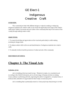 Chapter 3 Indigenous Creative Craft - Chapter 3: The Indigenous ...