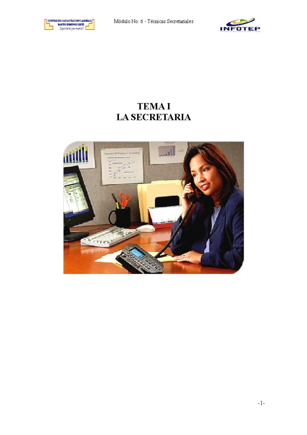 Tecnicas Secretariales - Módulo No. 6 - Técnicas Secretariales TEMA I ...