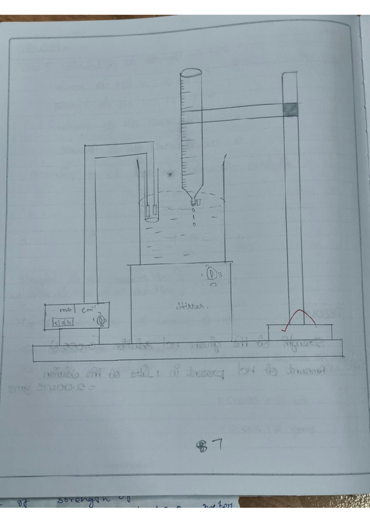 Chemistry observation experiment NO5 - Q 3 ms Stirrer. 0 will reimals ...