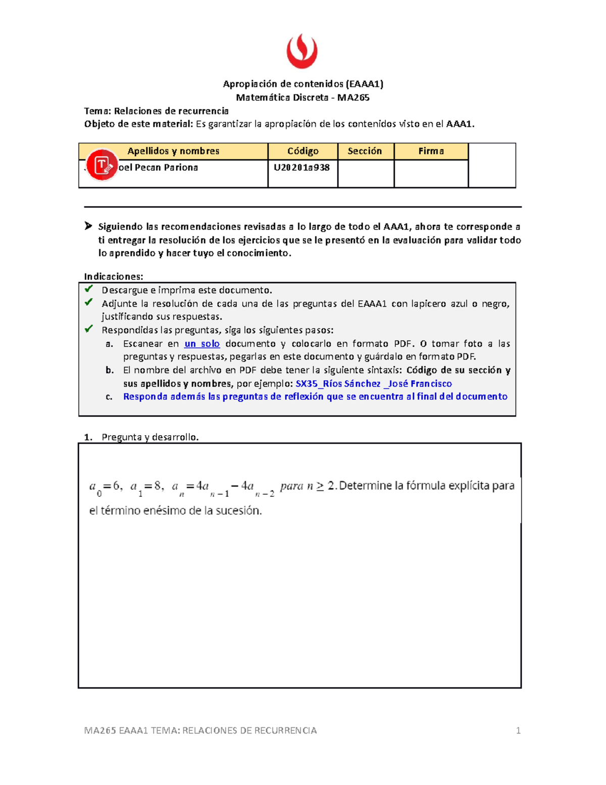 SI39 Sergio Joel Pecan Pariona - Apropiación de contenidos (EAAA1 ...