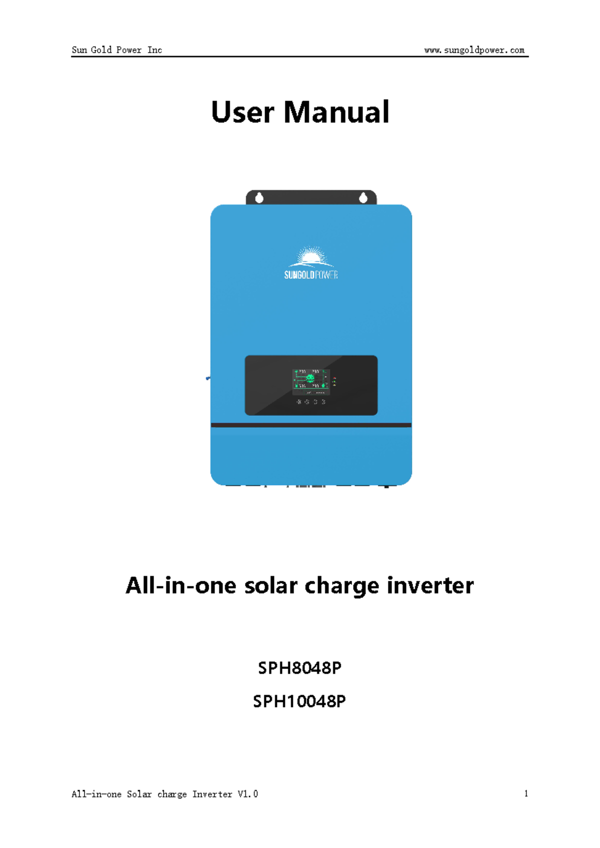 SPH8 10kw 20240322 8ee161cb-2b3d-4777-8526-0002168 b8b26 - User Manual ...