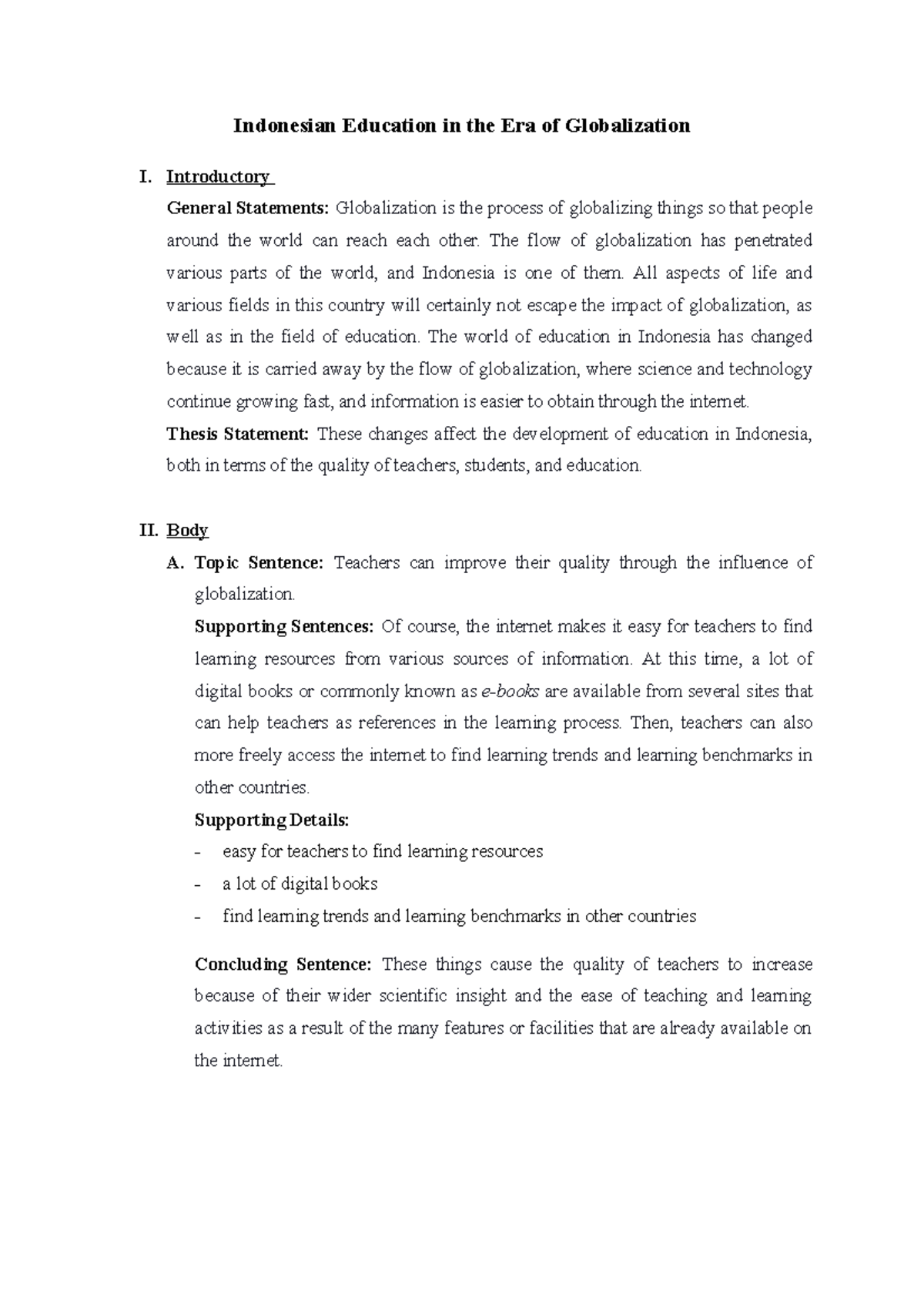 Indonesian Education in the Era of Globalization - Introductory General ...