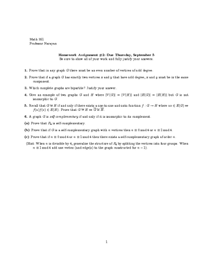 HW10 - HW 10 - Graph Theory - Fall 2019 Professor Narayan Real World ...