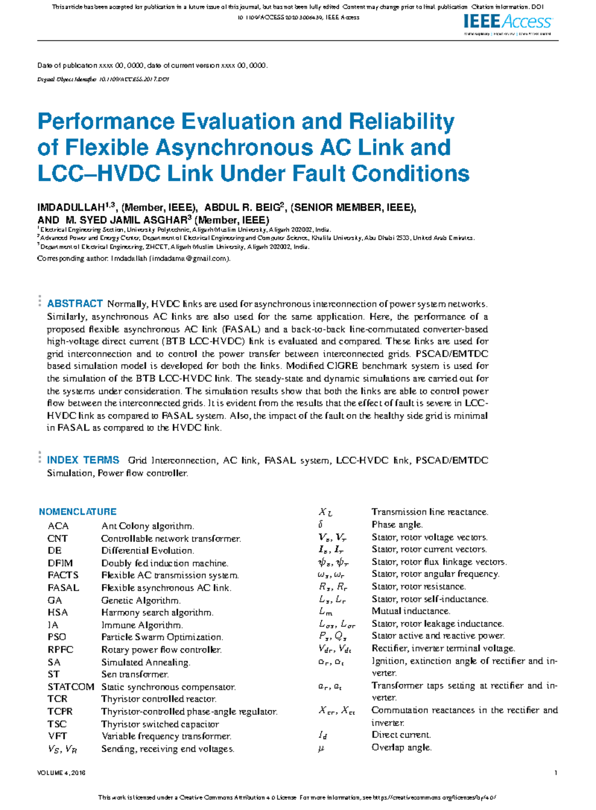 Performance Evaluation and Reliability of Flexible - 10.1109/ACCESS.2020, IEEE Access Date of ...