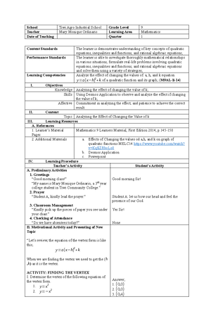 Final Differentiating LE and LI - Copy - Daily Lesson Plan School Grade ...