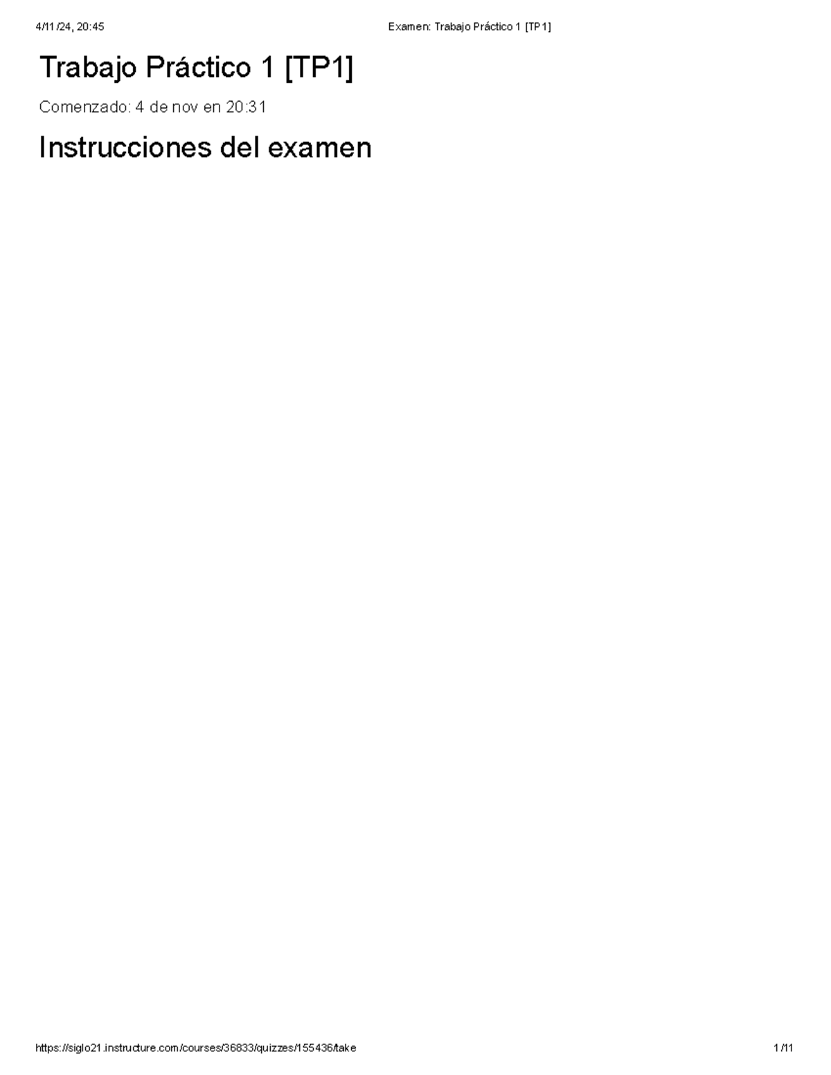 Tp1 formulacion y evaluacion de proyectos 95% - Trabajo Práctico 1 [TP1] Comenzado: 4 de nov en ...