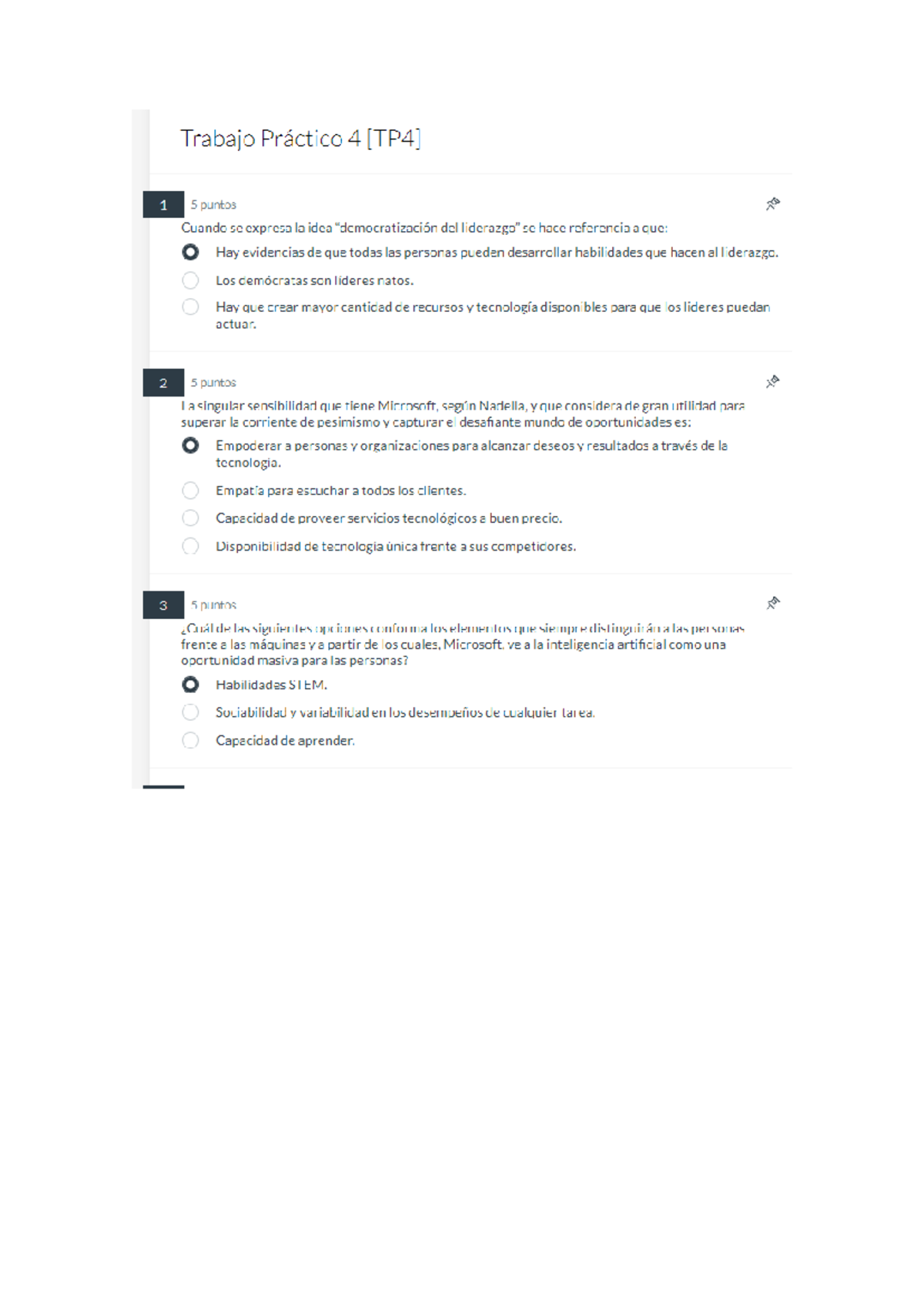 Tp 4 - nota 9 Tec, hum y mod globales - Trabajo Práctico 4 1 5 puntos Cuando se expresa la idea ...