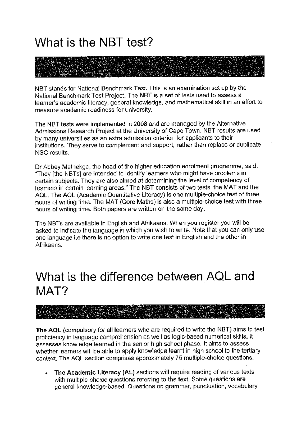Resource e591ea7b ab6e 47ec 81a0 8f139a91cce6 - What is the NBT test ...