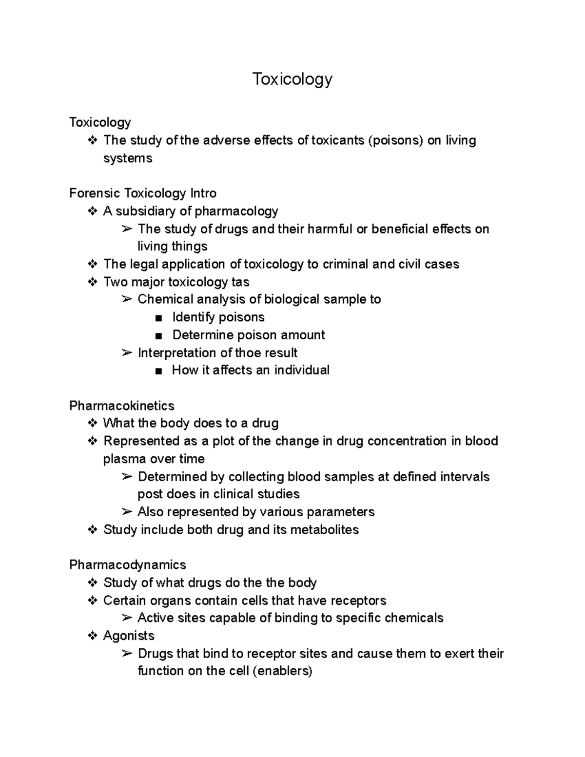 Toxicology-FIS-2 - Toxicology Toxicology The study of the adverse ...
