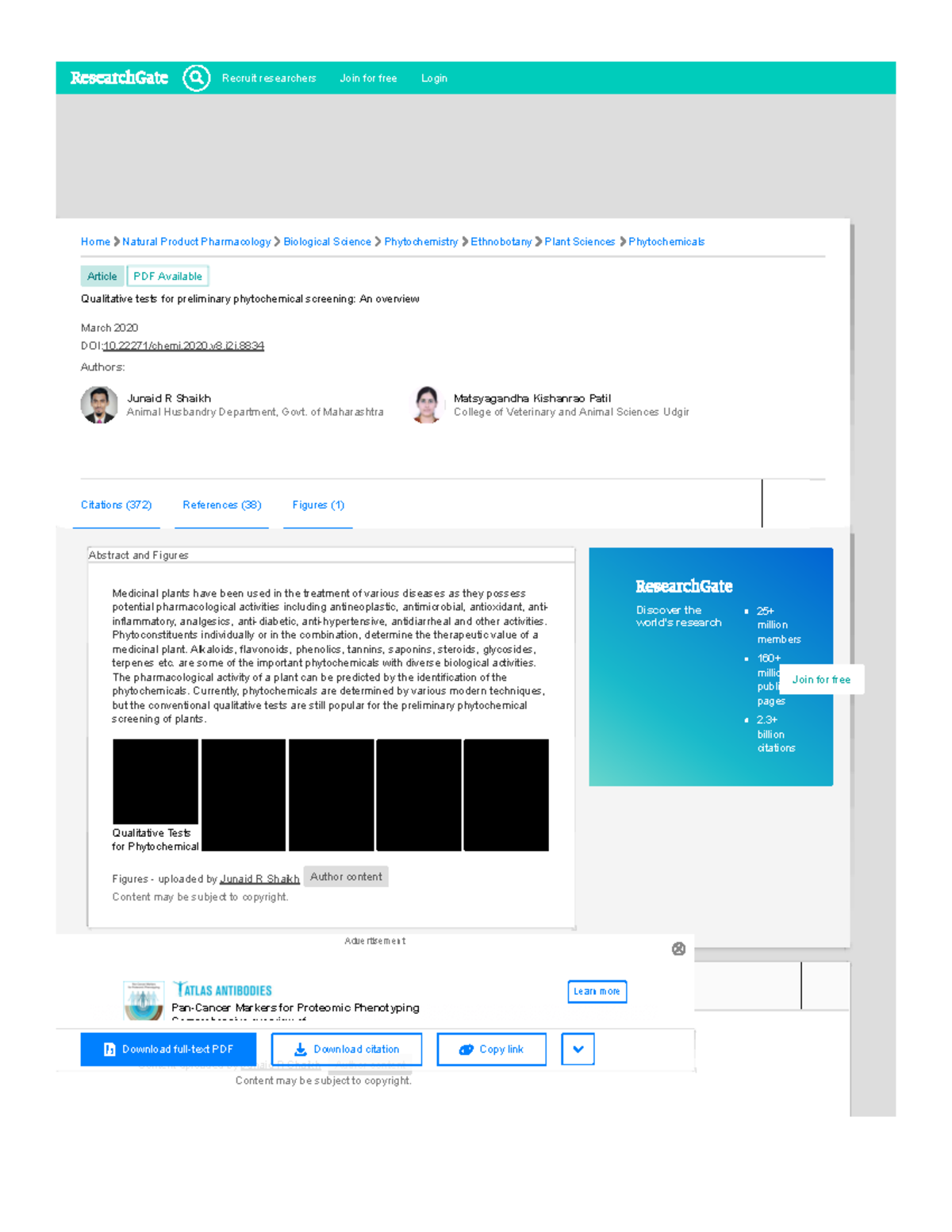(PDF) Qualitative tests for preliminary phytochemical screening- An ...