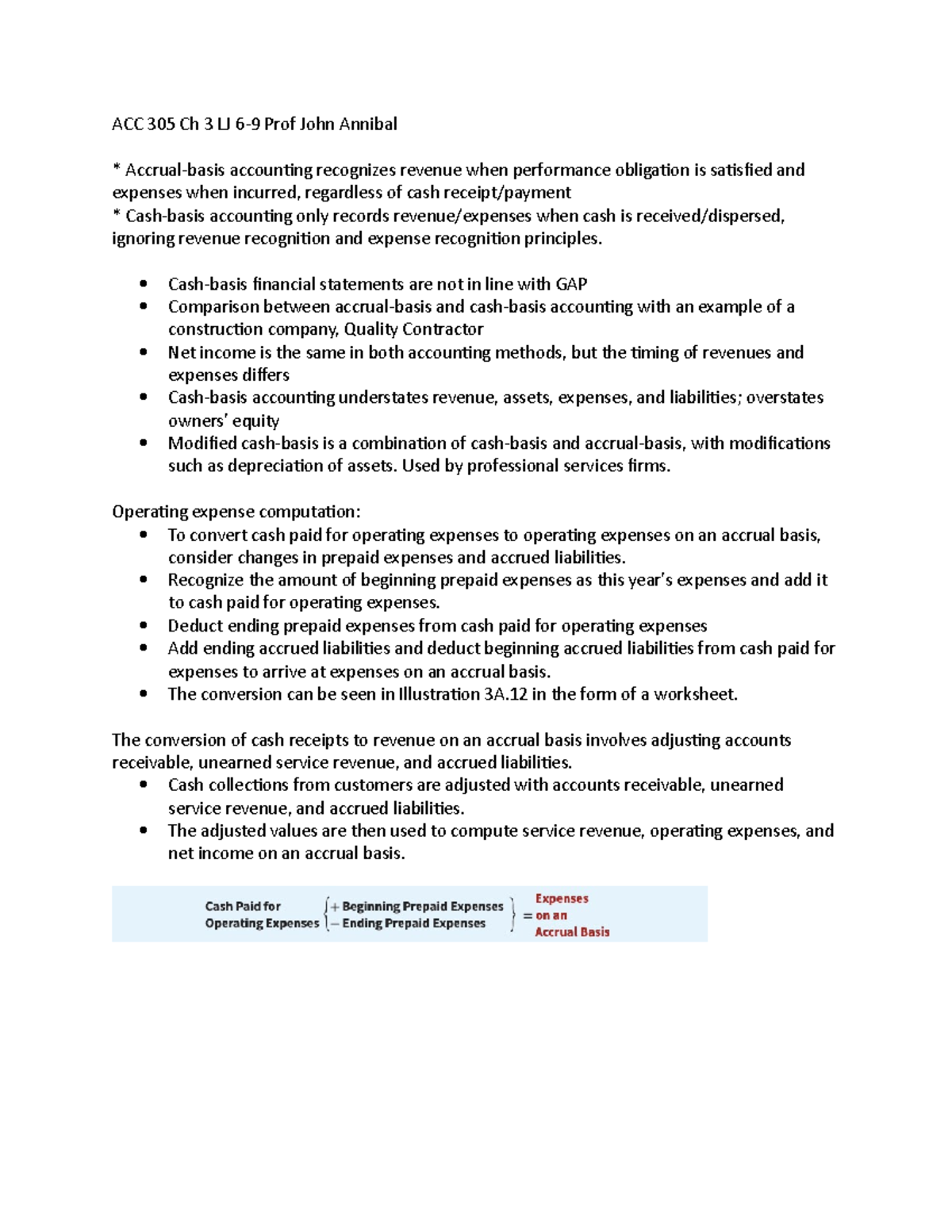 ACC 305 Ch 3 LJ 6-9 Prof John Annibal - ACC 305 Ch 3 LJ 6-9 Prof John ...