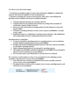 ACC 305 Learning Objectives 1-4 summary - Learning Objectives 1-4 ...