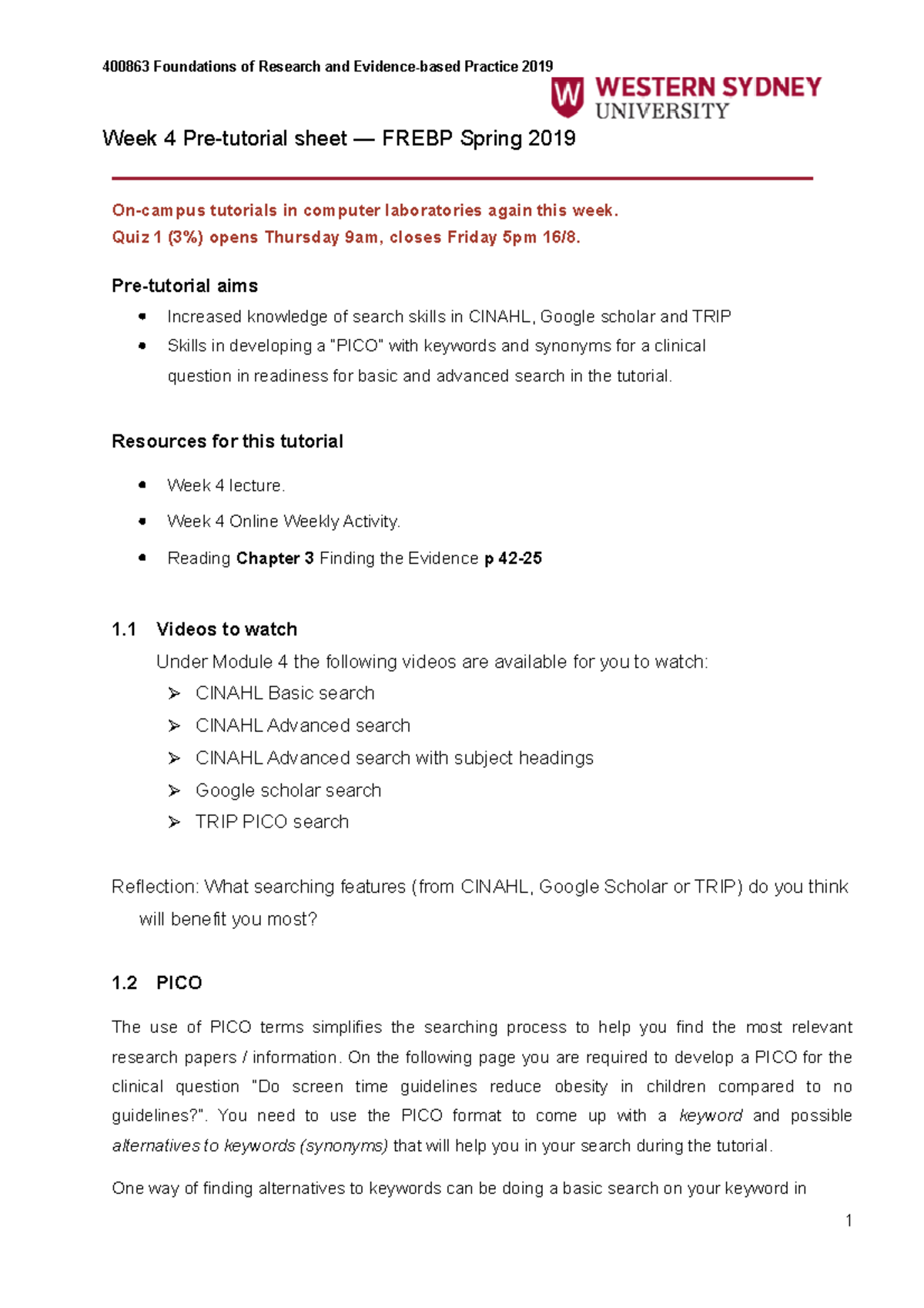 Pre-tutorial Module Wk04 400863 Frebp - 400863 Foundations of Research ...