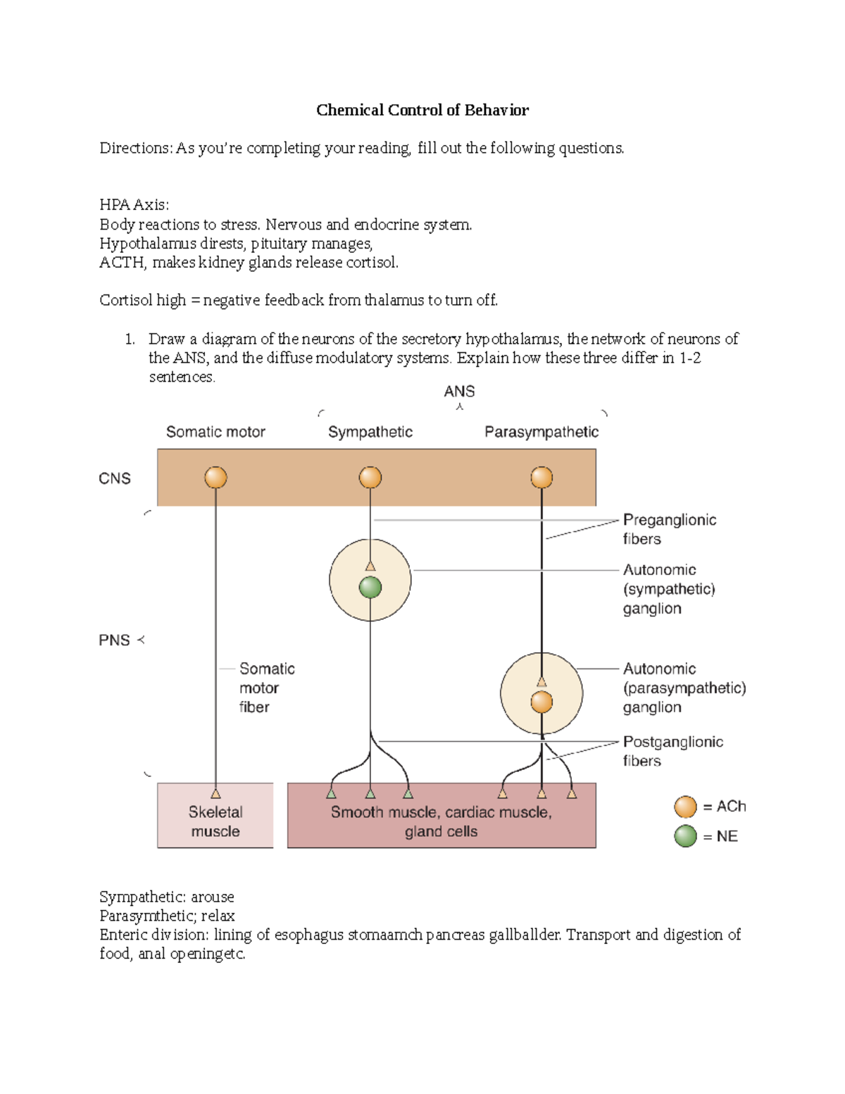 Chemical Control of Behavior Guided Reading - Chemical Control of ...