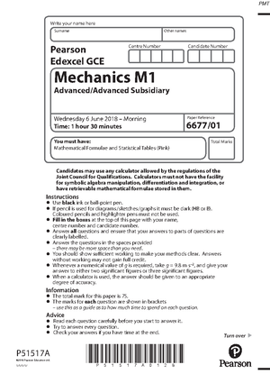 June 2019 (IAL) QP - M1 Edexcel - P55872A0128 P55872A ©2019 Pearson ...