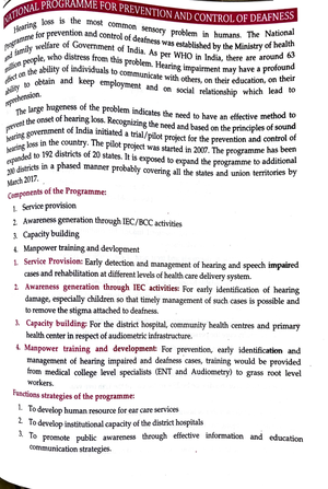 National health intervention programme for mother and child - I l ...