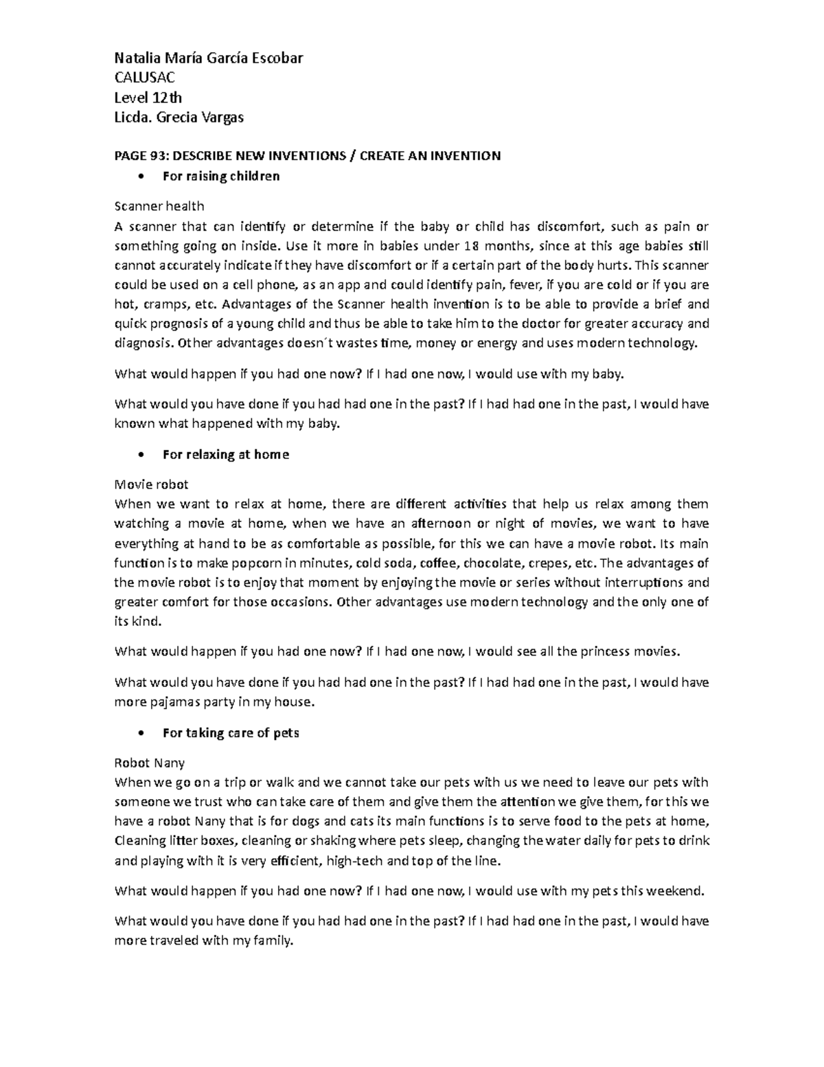 Worksheet UNIT 8 Inventions AND Discoveries - Natalia García - Natalia ...