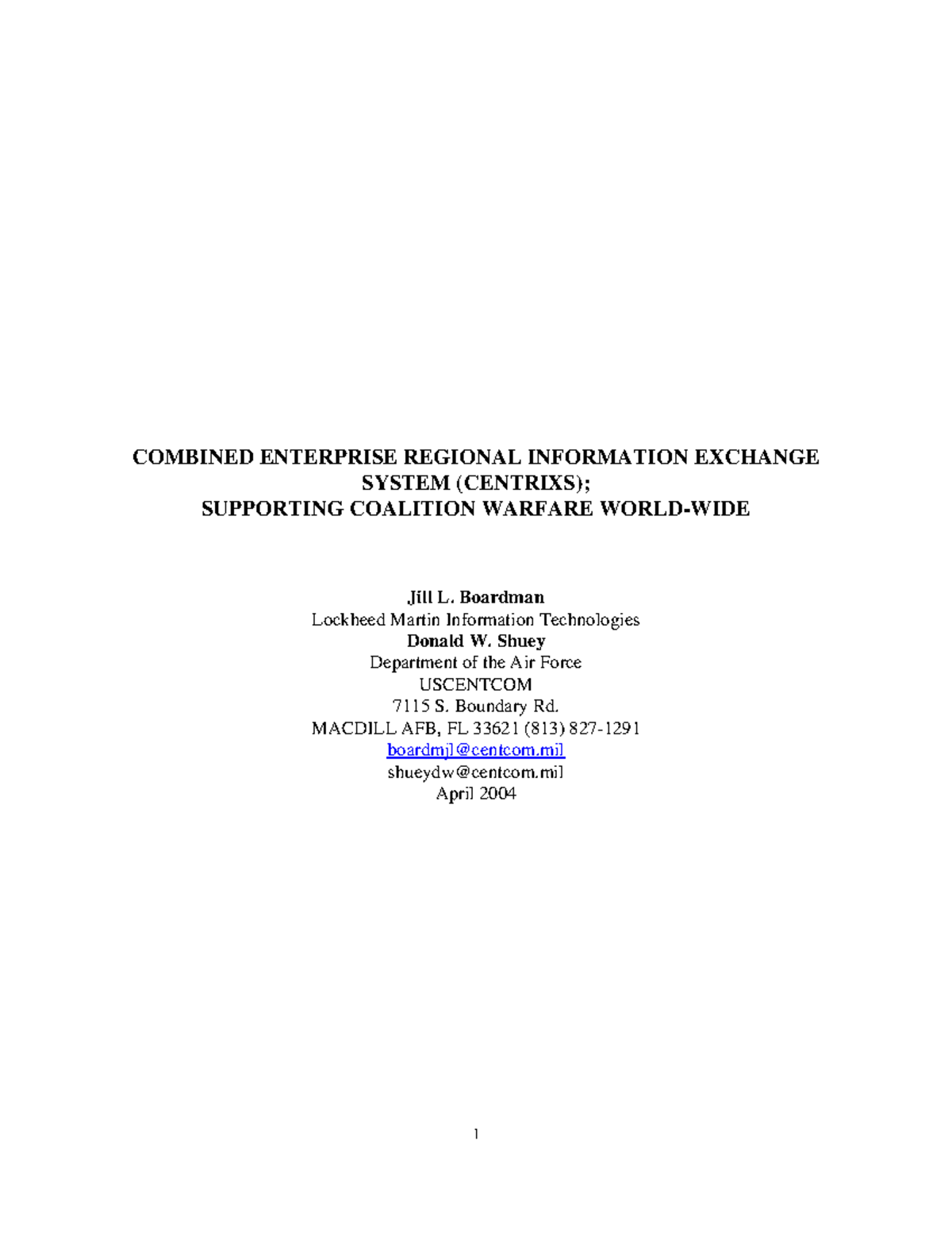 Centrix_Usa_2004 - COMBINED ENTERPRISE REGIONAL INFORMATION EXCHANGE ...