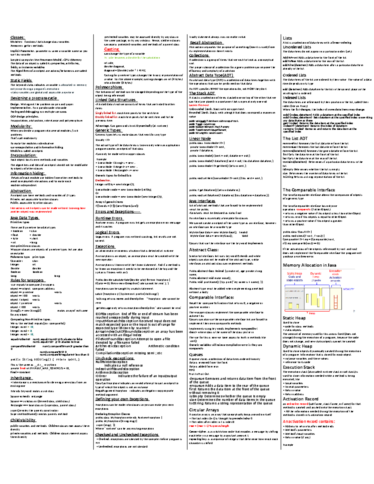1027 Final Review - Classes: Mutators : functions that change class ...