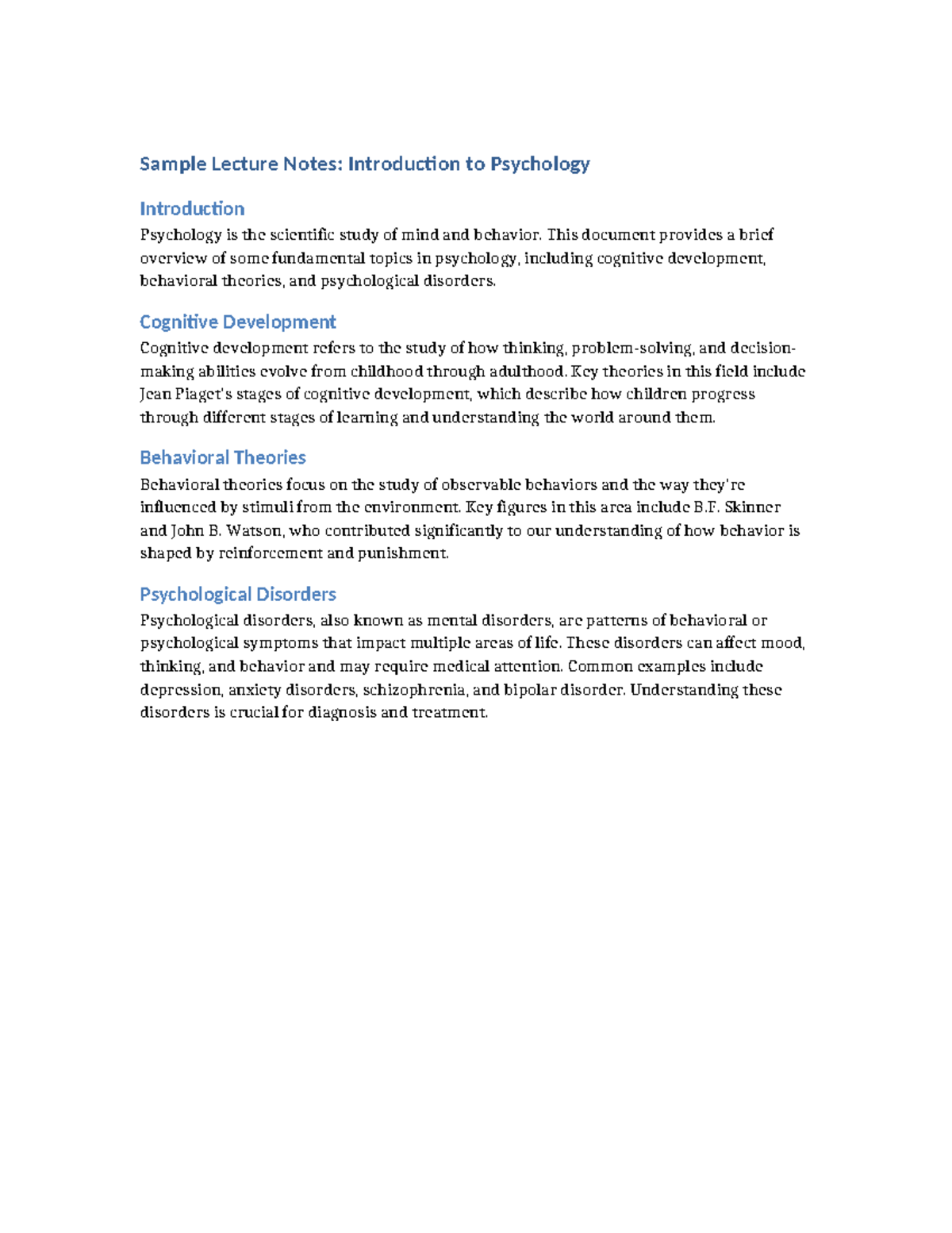 Mnt data Sample Lecture Notes 3 - Sample Lecture Notes: Introduction to ...