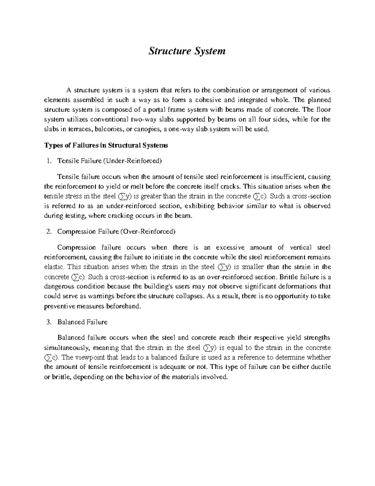 Structure System - CEE 212 - ASU - Studocu