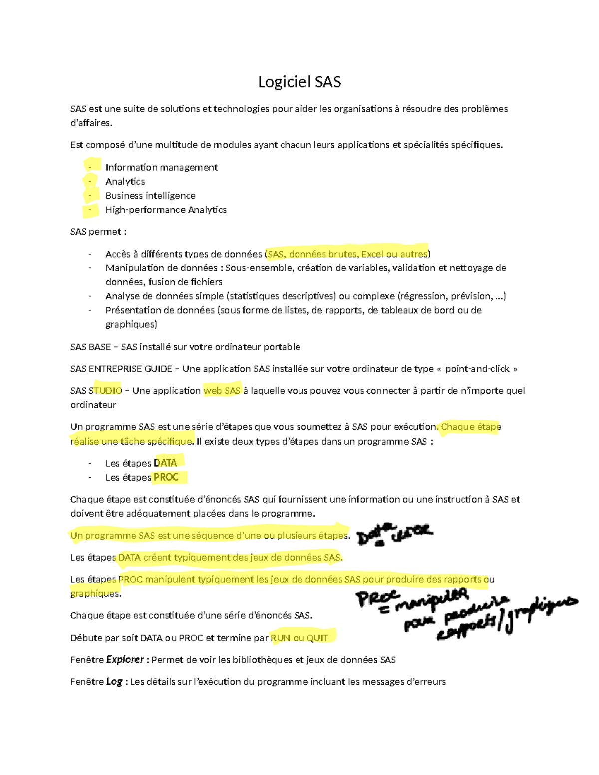 Logiciel SAS ndc - Logiciel SAS SAS est une suite de solutions et ...