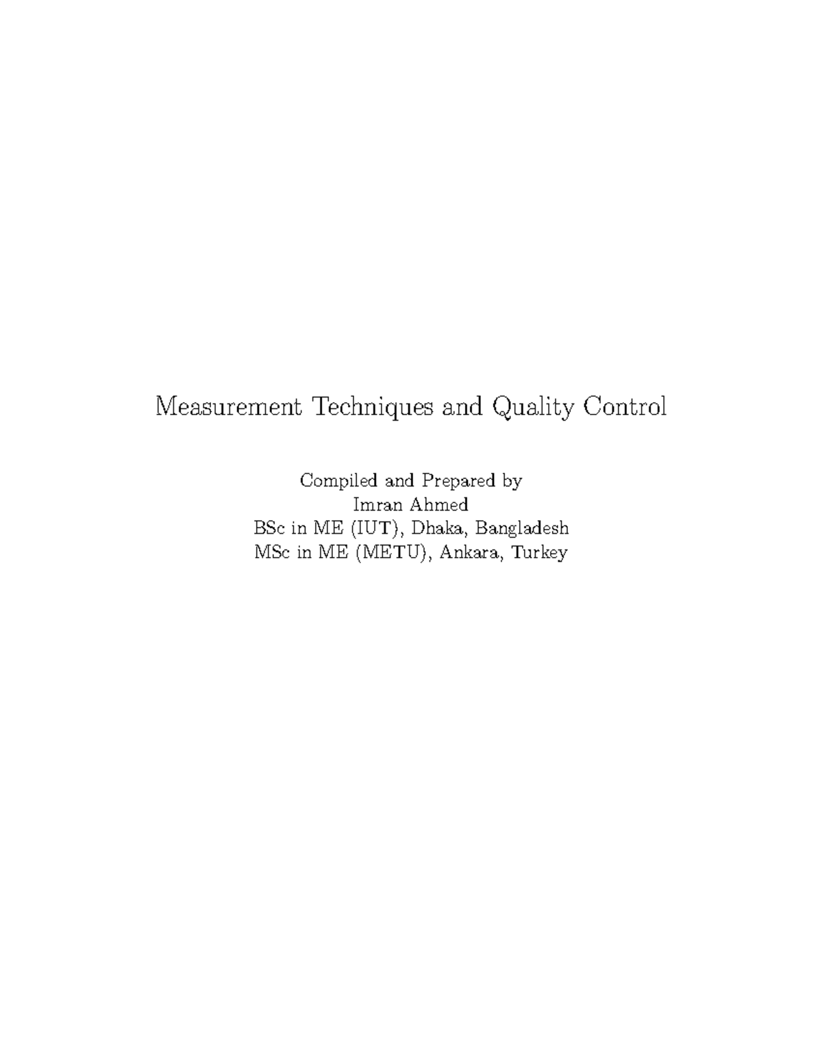 MQC Part-1 - MCQ - Measurement Techniques and Quality Control Compiled ...