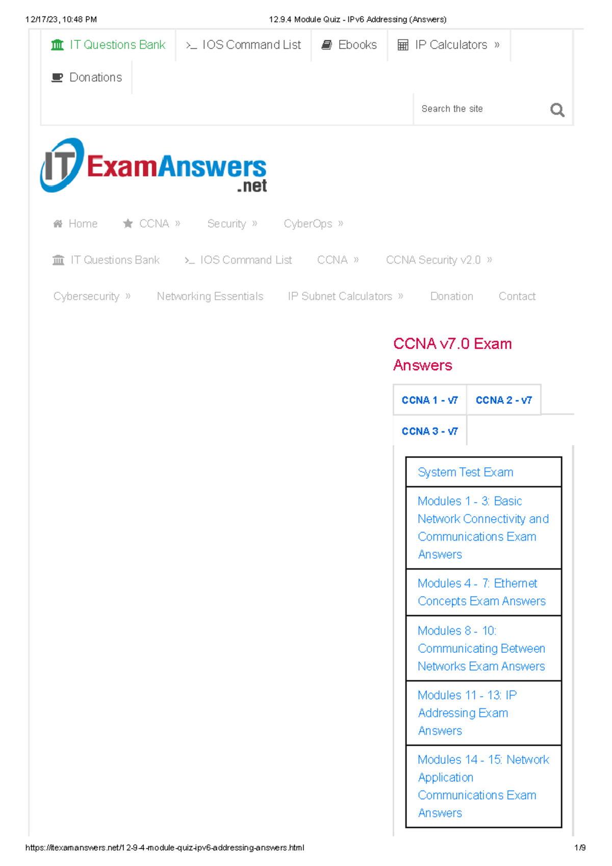 22 - java - CCNA v7 Exam Answers ####### CCNA 1 - v7 CCNA 1 - v7 CCNA 2 - v7CCNA 2 - v ...