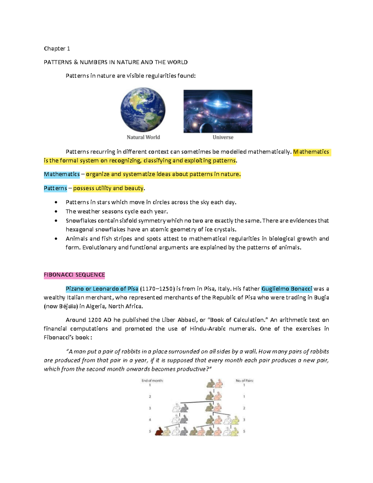 Chapter 1 Mathematics In The Modern World Chapter 1 PATTERNS chapter-1-mathematics-in-the-modern-world-chapter-1-patterns