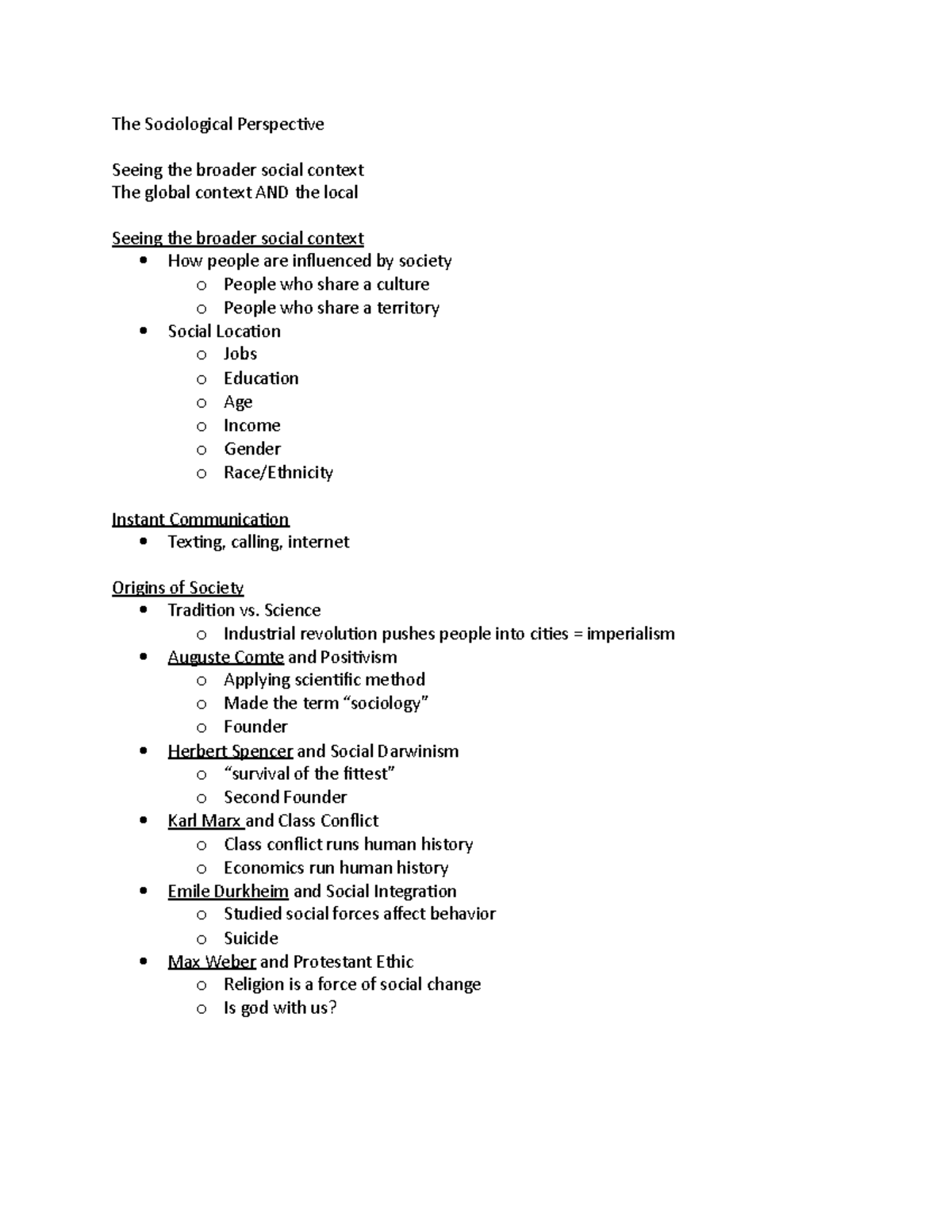 The Sociological Perspective - The Sociological Perspective Seeing the ...