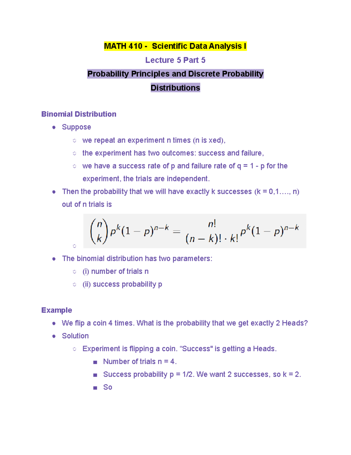 MATH 410 Lecture 5 Part 5 Fall 2020 - MATH 410 - Scientific Data ...