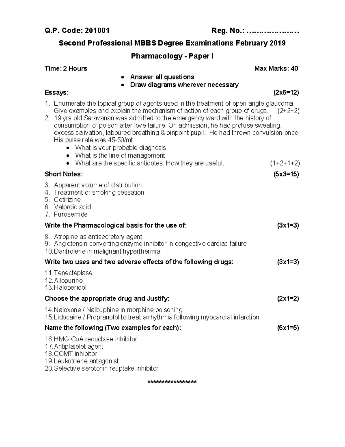 2010 01 - questuon - Q. Code: 201001 Reg. No ...