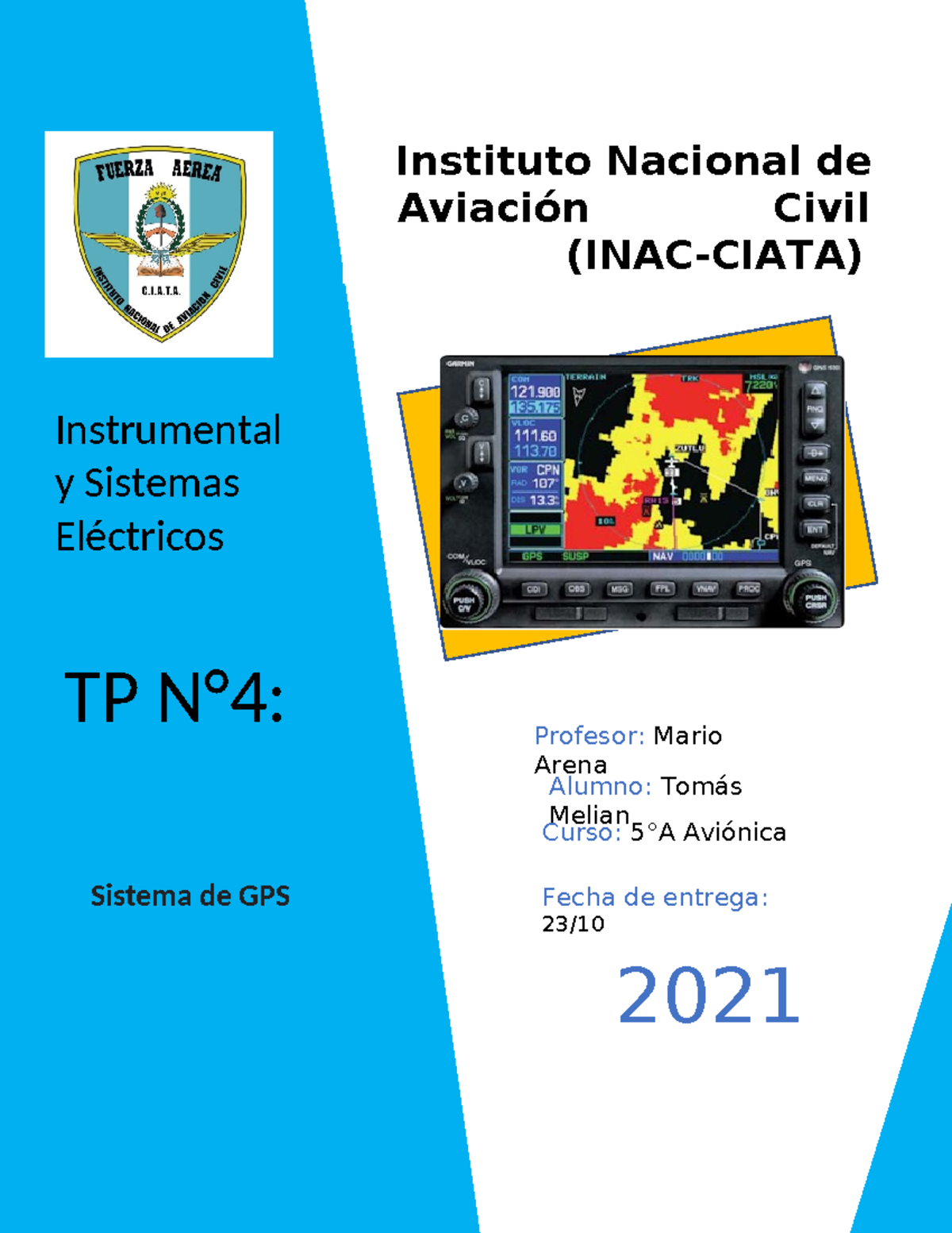 GPS de boeing 737 - Instituto Nacional de Aviación Civil (INAC-CIATA ...