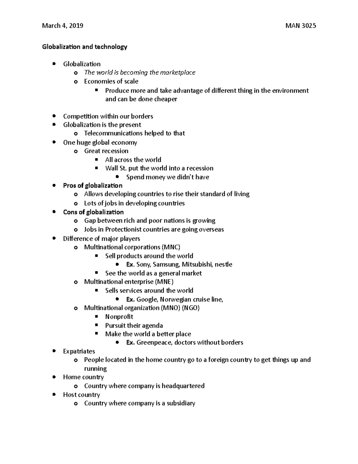 Globalization and technology (Chapter 5) - Globalization and technology ...