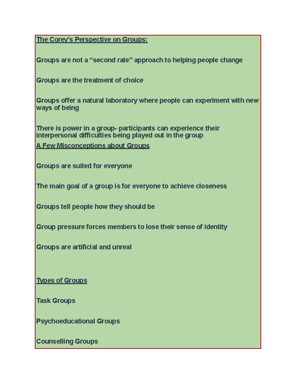 Introduction to Groups - The Corey’s Perspective on Groups: Groups are ...