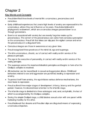 Theories of Personality Ch 9 Notes - Chapter 9 Key Terms and Concepts ...