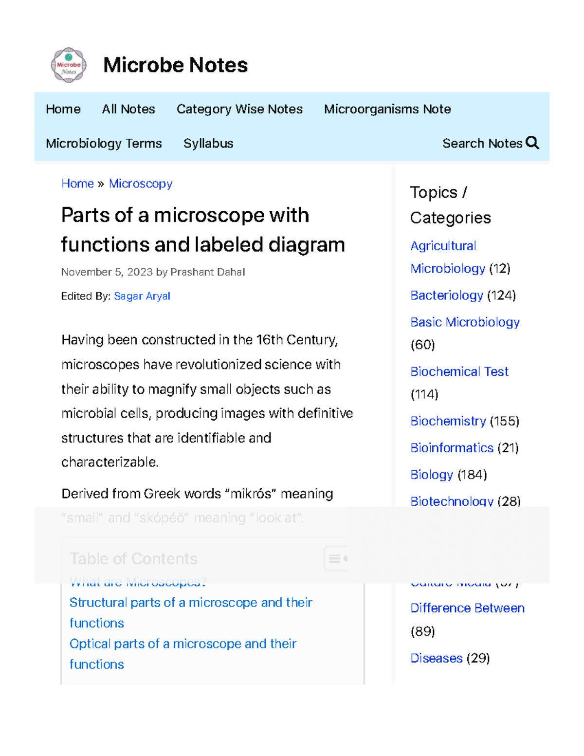 Parts of a microscope with functions and labeled diagram - Home ...