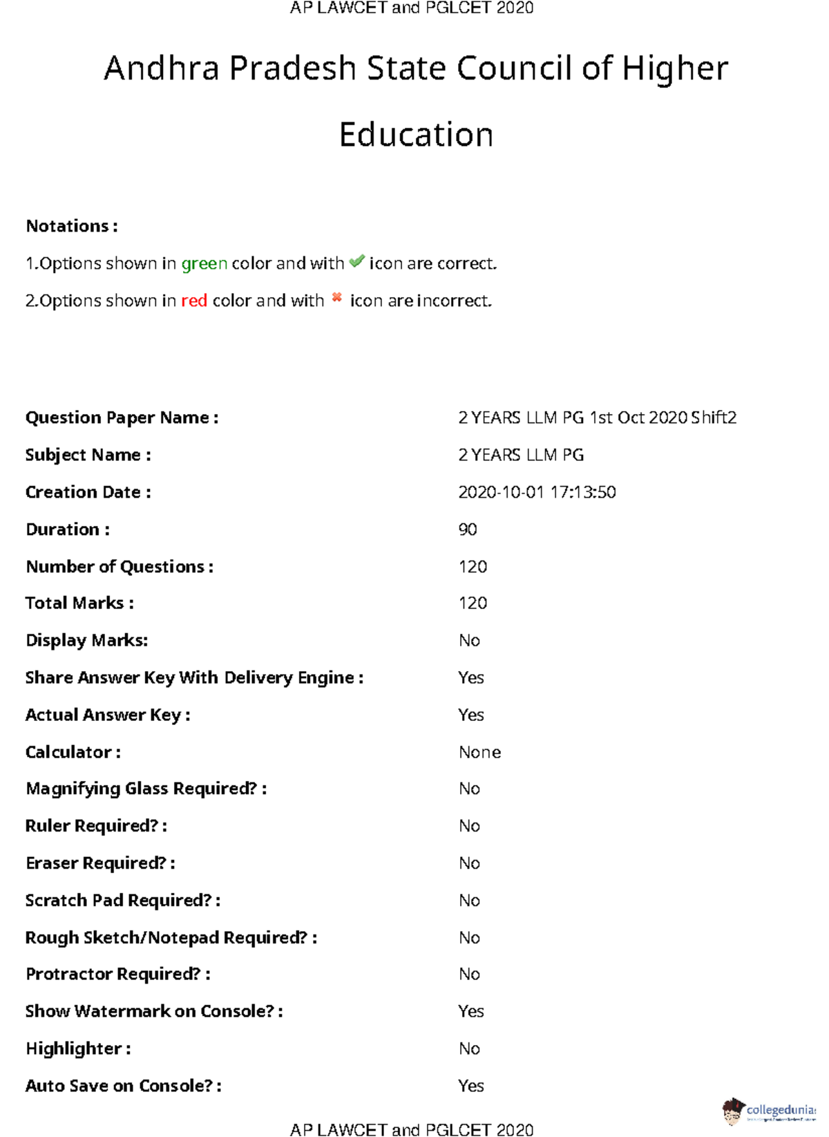 AP Pg Lawcet 2020 - Useful for students - AP LAWCET and PGLCET 2020 ...