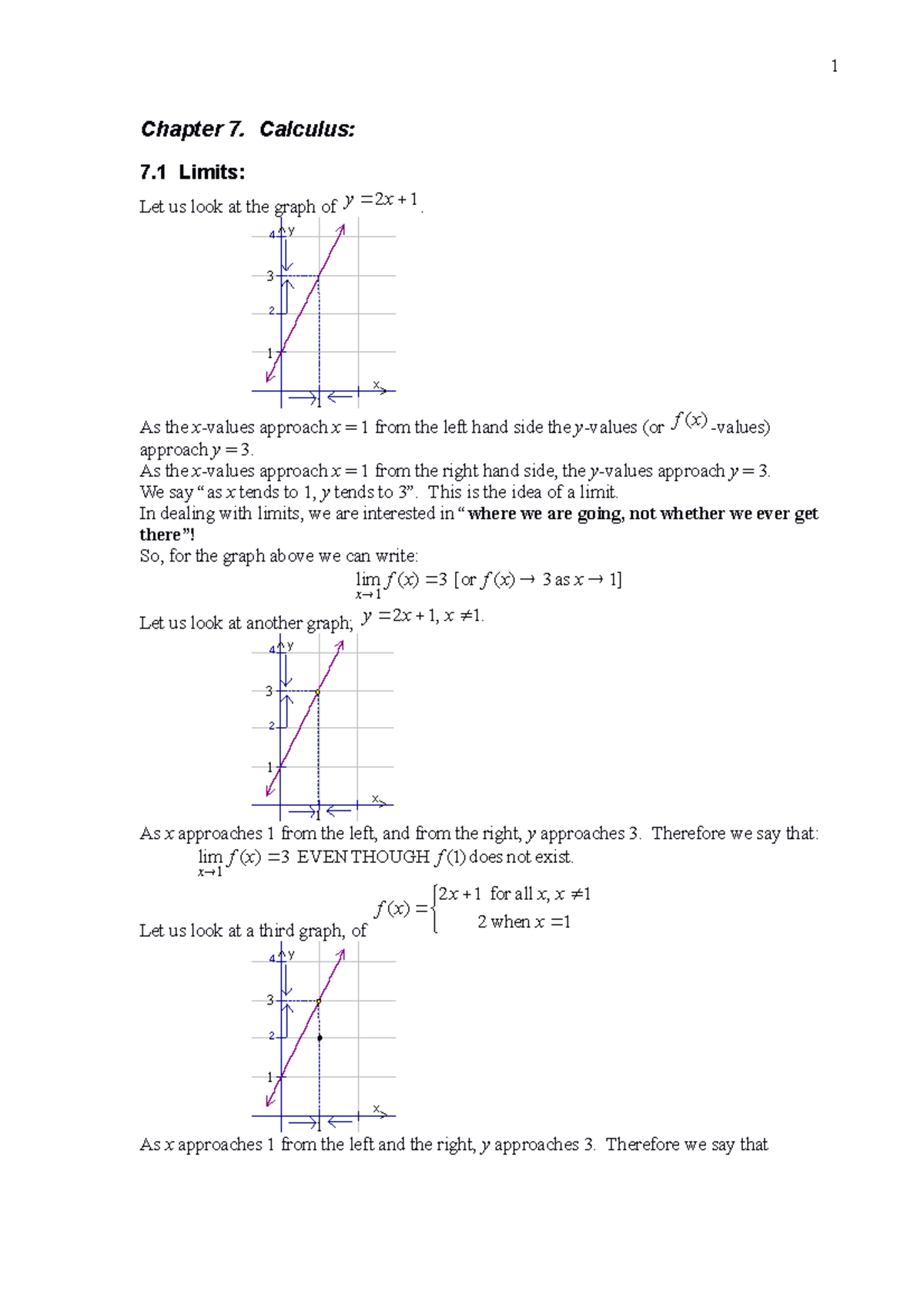 Ch6 Calculus - study - Chapter 7. Calculus: ####### 7 Limits: Let us ...