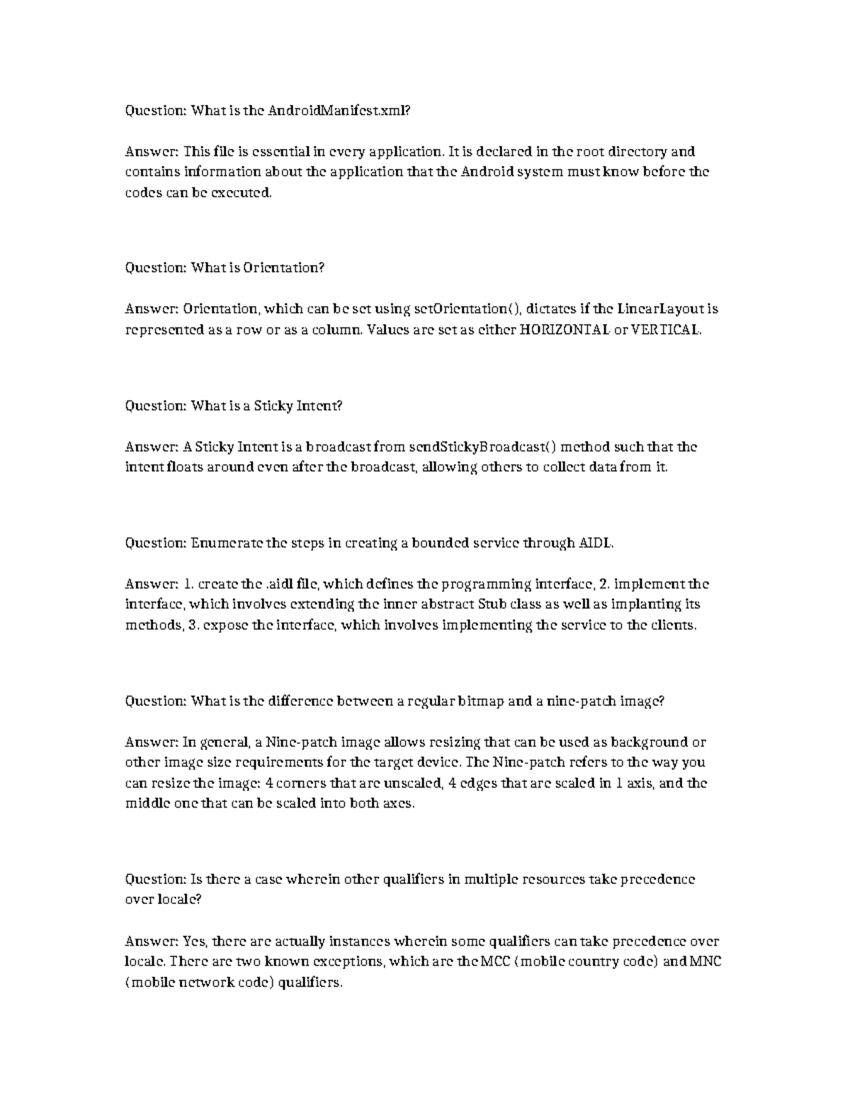 Inviolacy tuza triple-apsidal - Question: What is the AndroidManifest ...